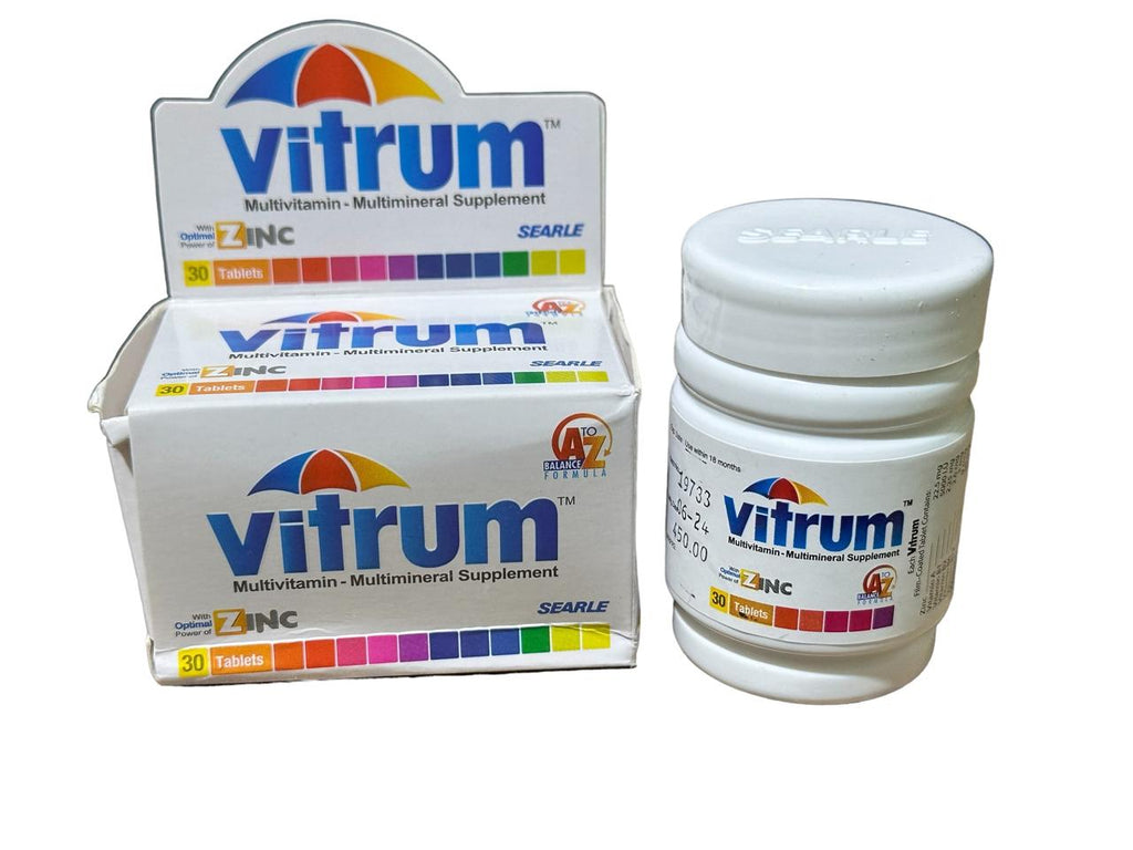 Vitrum Tablets (1 Box = 30 Tablets) – Multan Plus Pharmacy